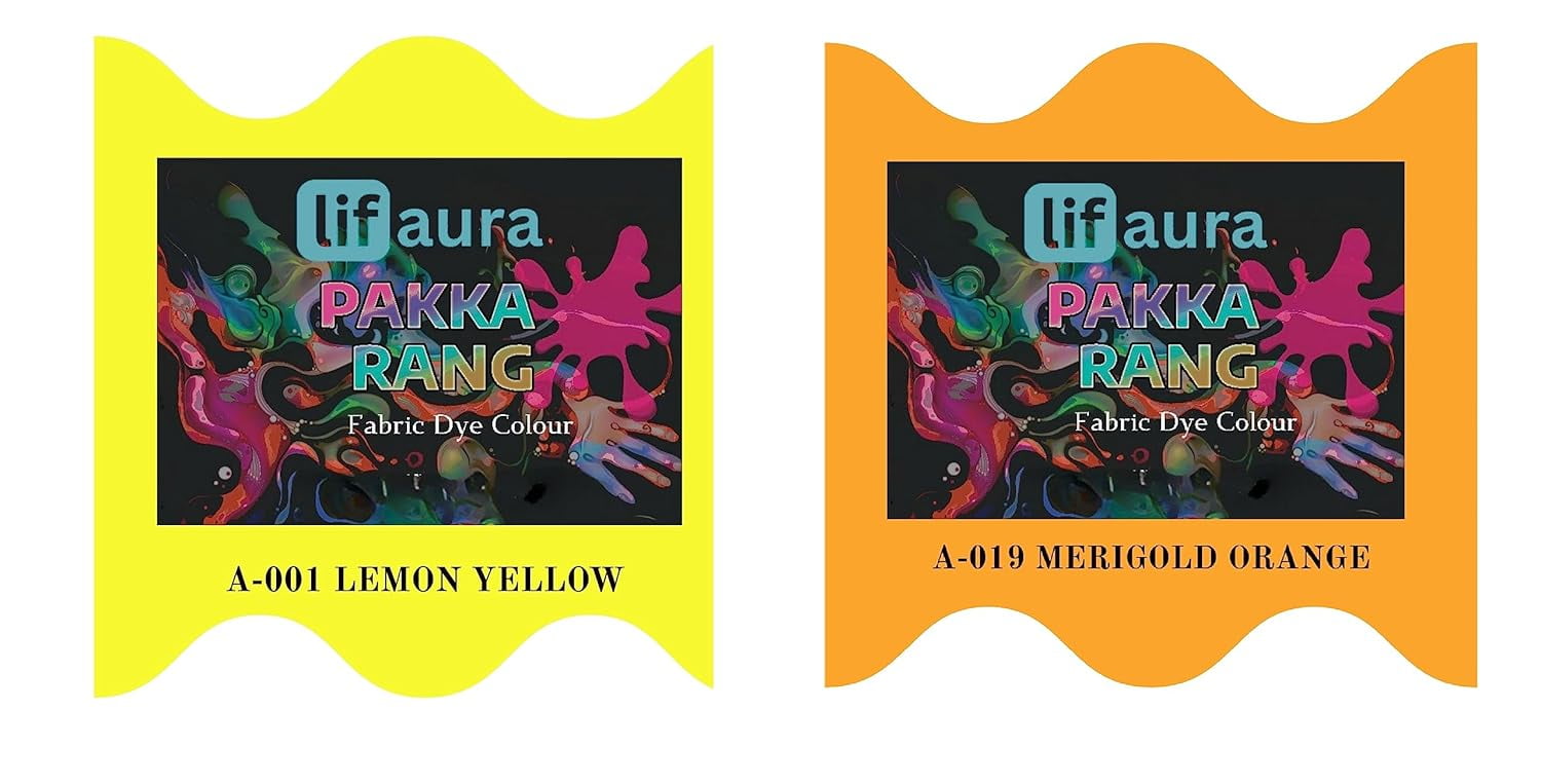 Prokart Lifaura Pakka Rang Fabric Permanent Dye Color Kit Pack of 6 Sachets 5g Each 30g Pack ...
