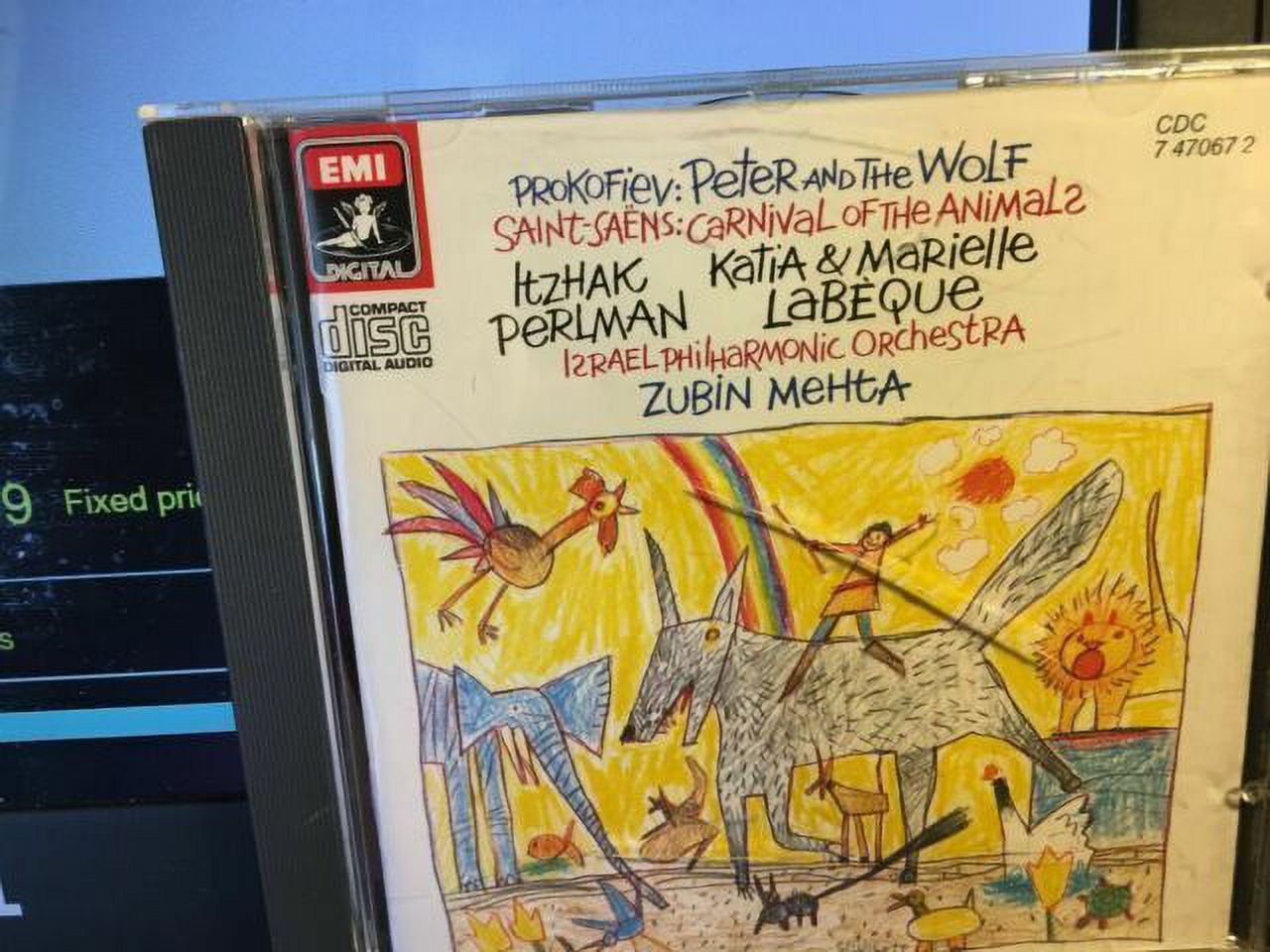 Pre-Owned Prokofiev: Peter & The Wolf; Saint-Sa√´ns / Mehta, Perlman by ...
