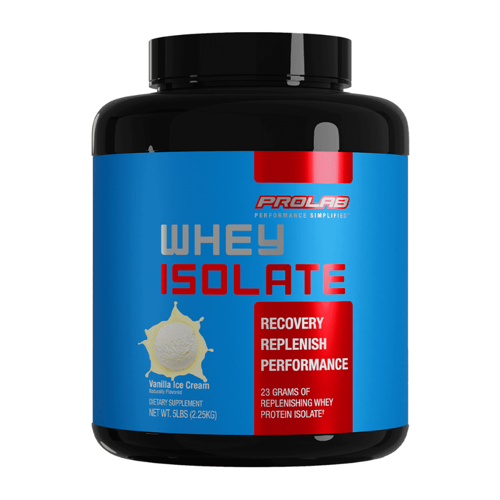 Prolab Nutrition Whey Isolate Protein Powder – Vanilla Ice Cream, 5lb ...
