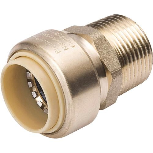 Proline Brass Push Fit x MPT Adapter 3/4 PF ADPT, Each - Walmart.com