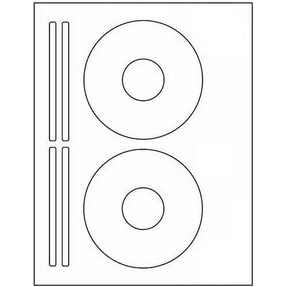 Pro-Line CD DVD Printable Labels, Self-Adhesive, Matte White, Laser and ...