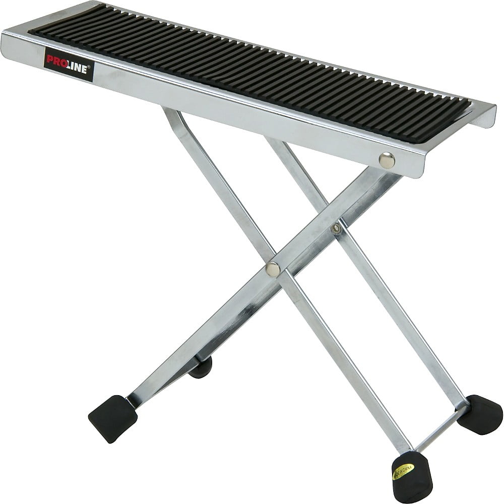 Proline Deluxe Guitar Footstool Chrome - Walmart Business Supplies