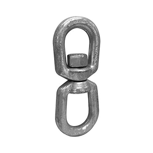 Prolinemax 7/8" Marine Eye Eye Mooring Swivel Galvanized Steel Drop ...