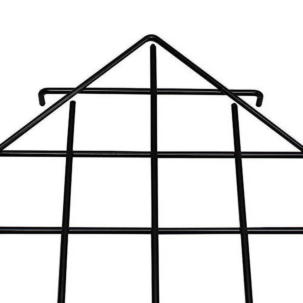 Prolinemax Black Corner Triangle Wire Grid Shelf Slat Grid 24" x 24" x ...