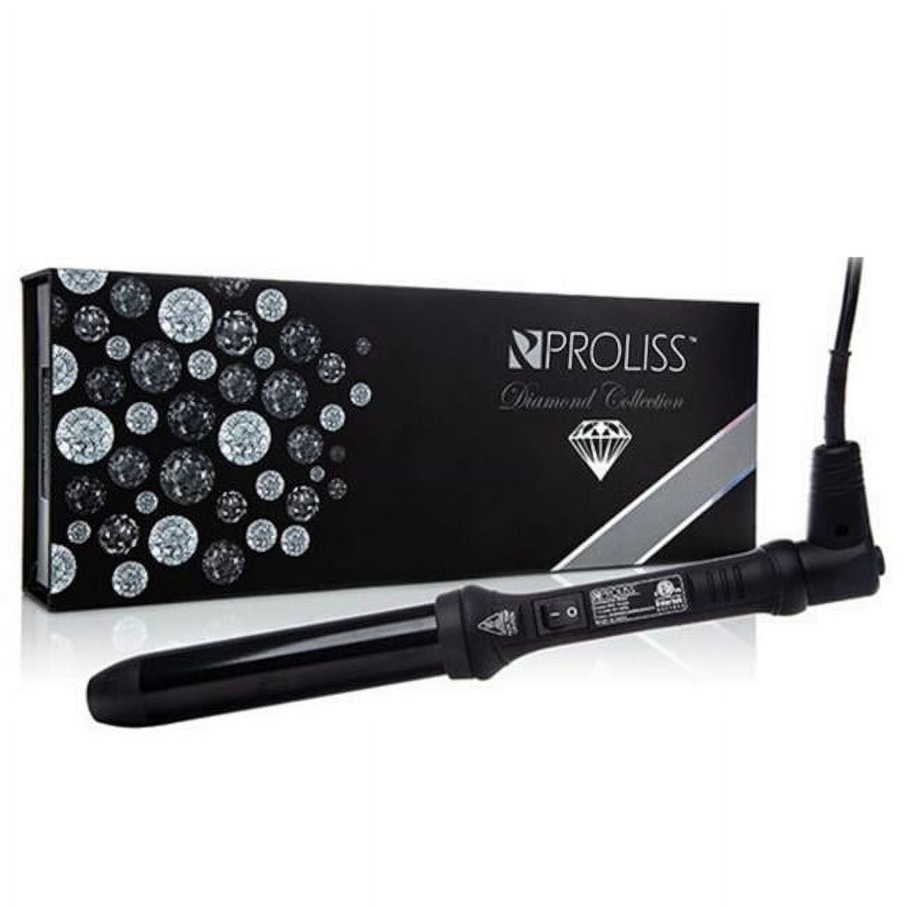 Proliss The Twister - 32mm Digital Tourmaline-Infused Ceramic Pro Curling Wand w/ Cool Tip ...
