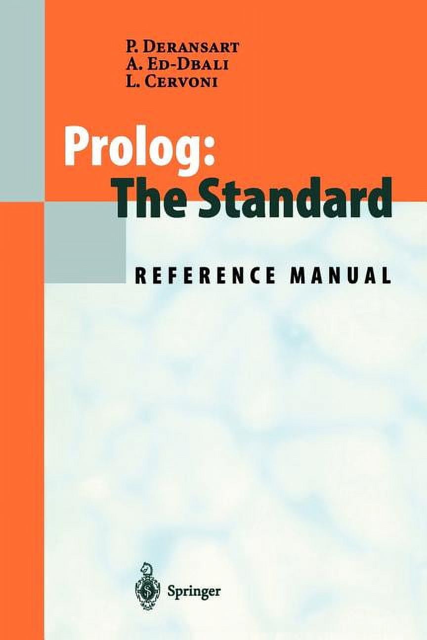 Prolog: The Standard: Reference Manual, (Paperback) - Walmart.com