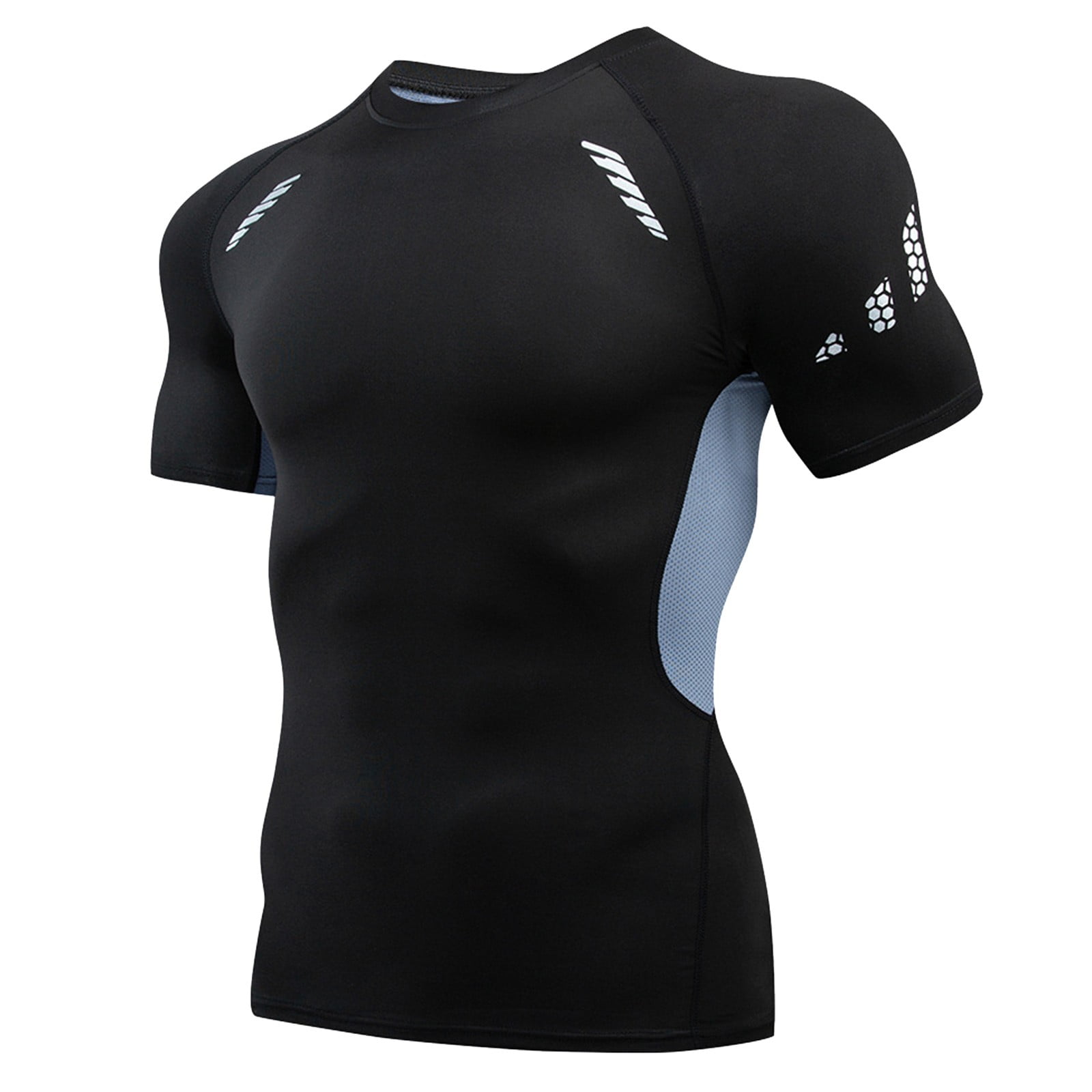 Prolriy Athletic Workout Shirts for Men, Mens Summer Leisure Sports T ...