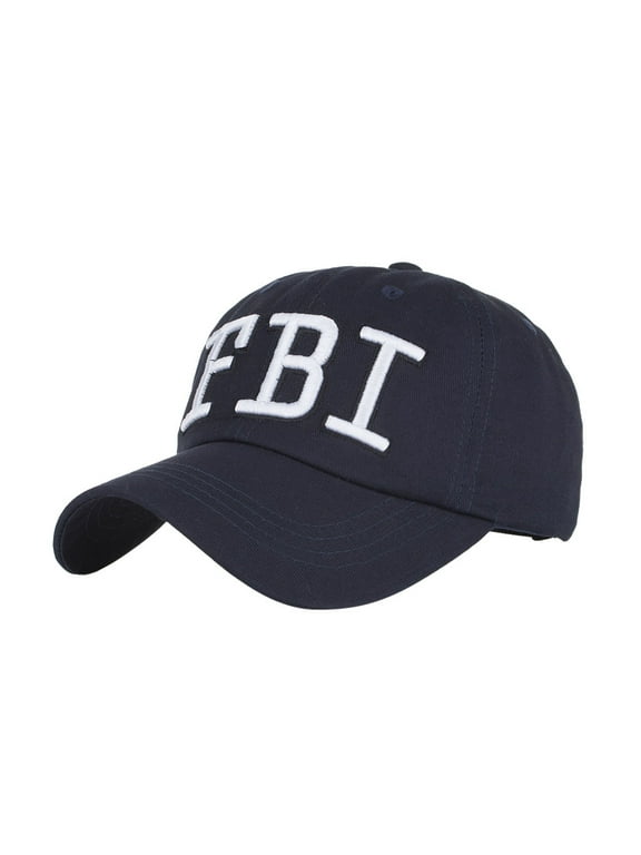 Black FBI Text Style Hat - Walmart.com