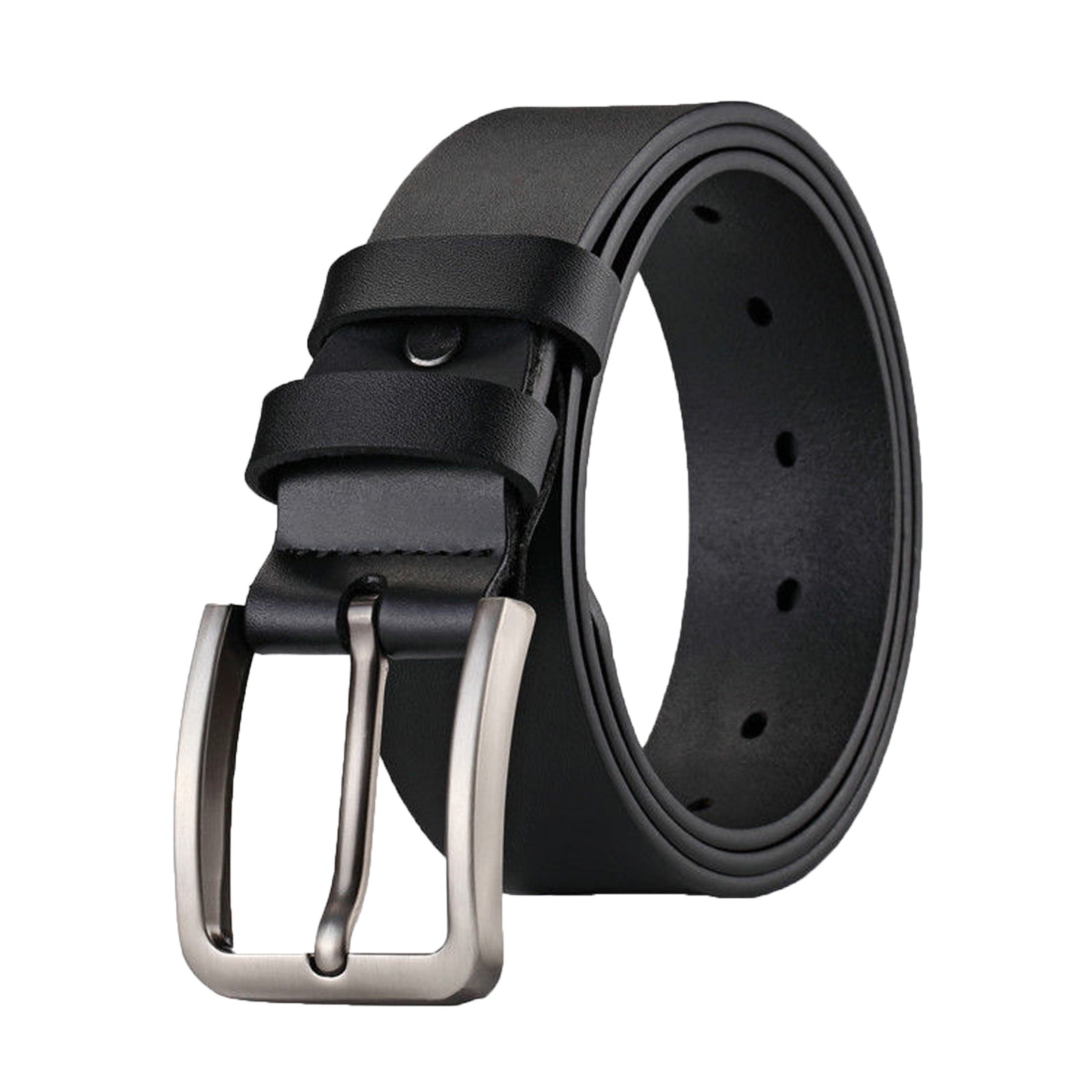 Prolriy Belt Men Cowhide Leather Single Men's Belt Pin Layer Belt ...