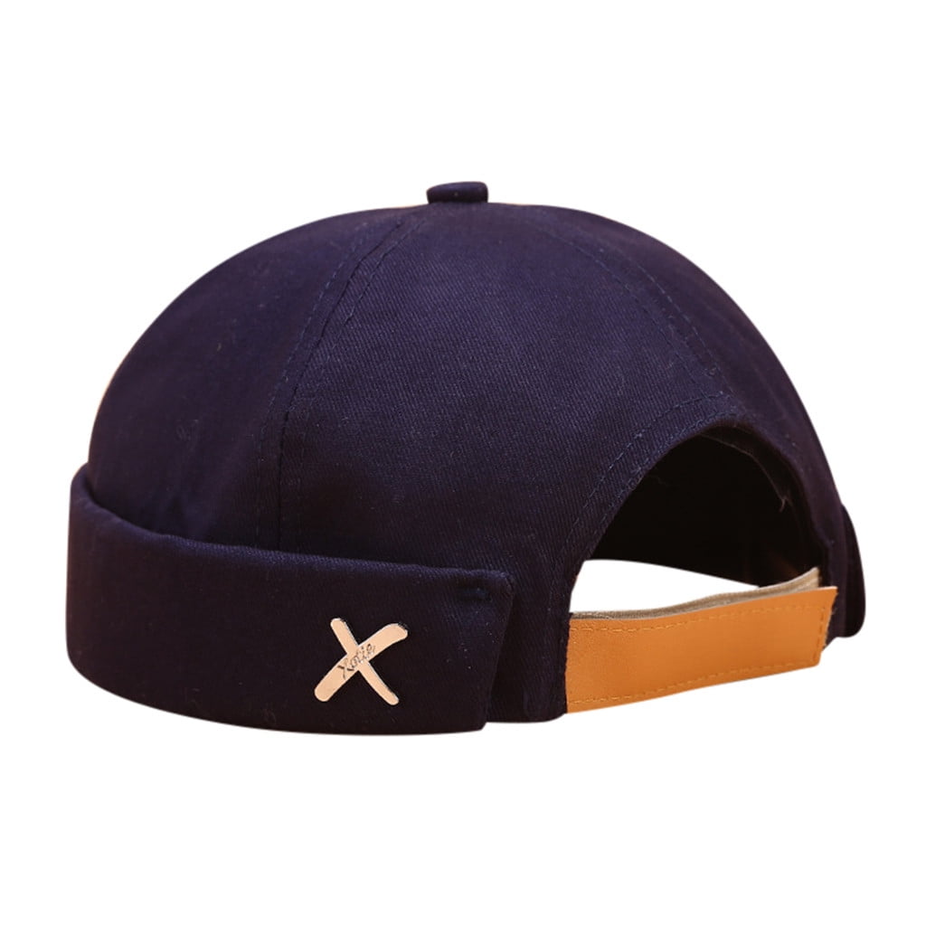 Prolriy Brimless Caps Hats for Men Women Hat Cap Casual Sailor Mechanic ...