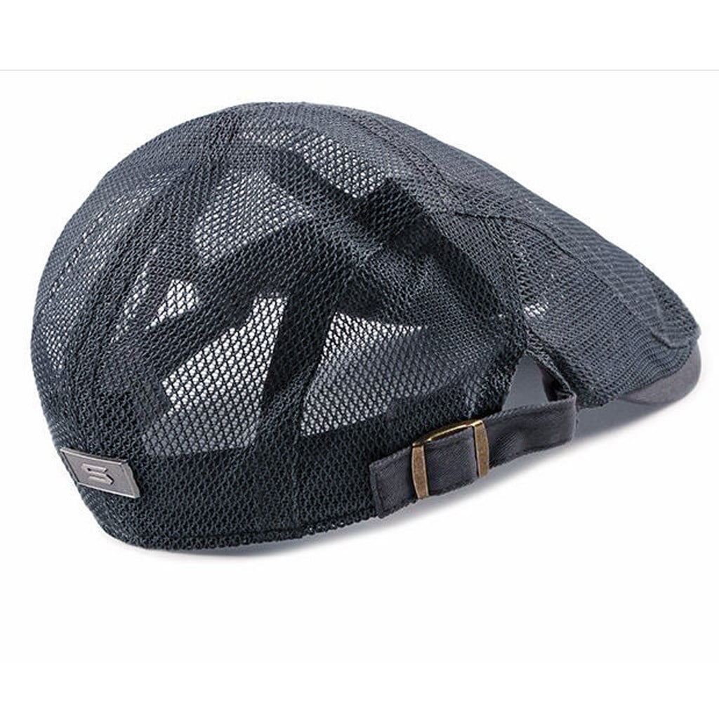 Prolriy Cabbie Beret Hats for Men Adult Newsboy Summer Beret Cap Mesh ...