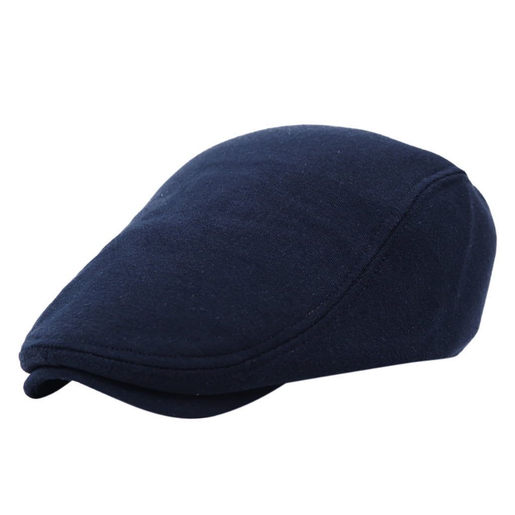 Prolriy Cabbie Beret Hats for Men Black Grey Herringbone Newsboy Boy ...