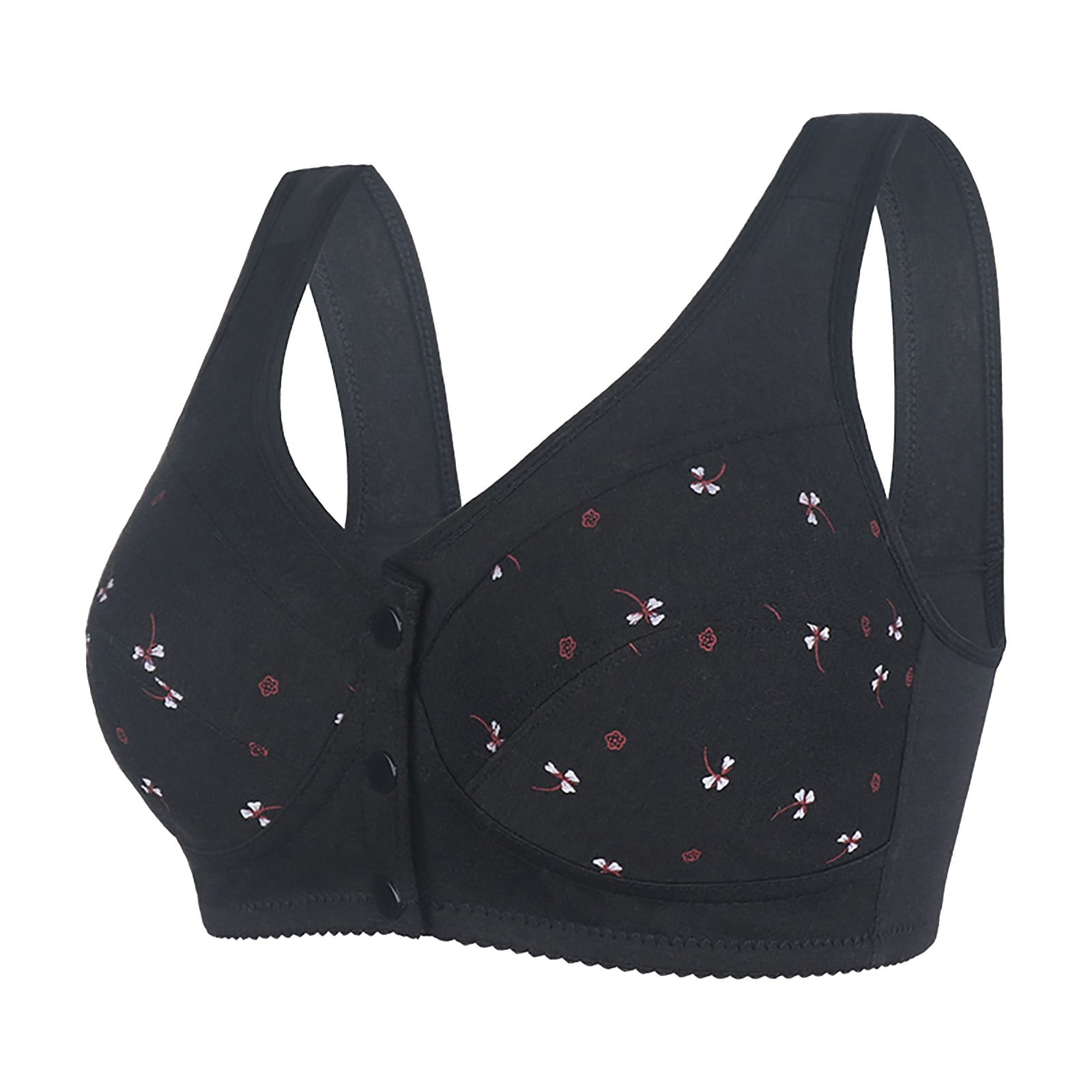 Prolriy Front Closure Bras for Women Front Button Shaping Cup ...