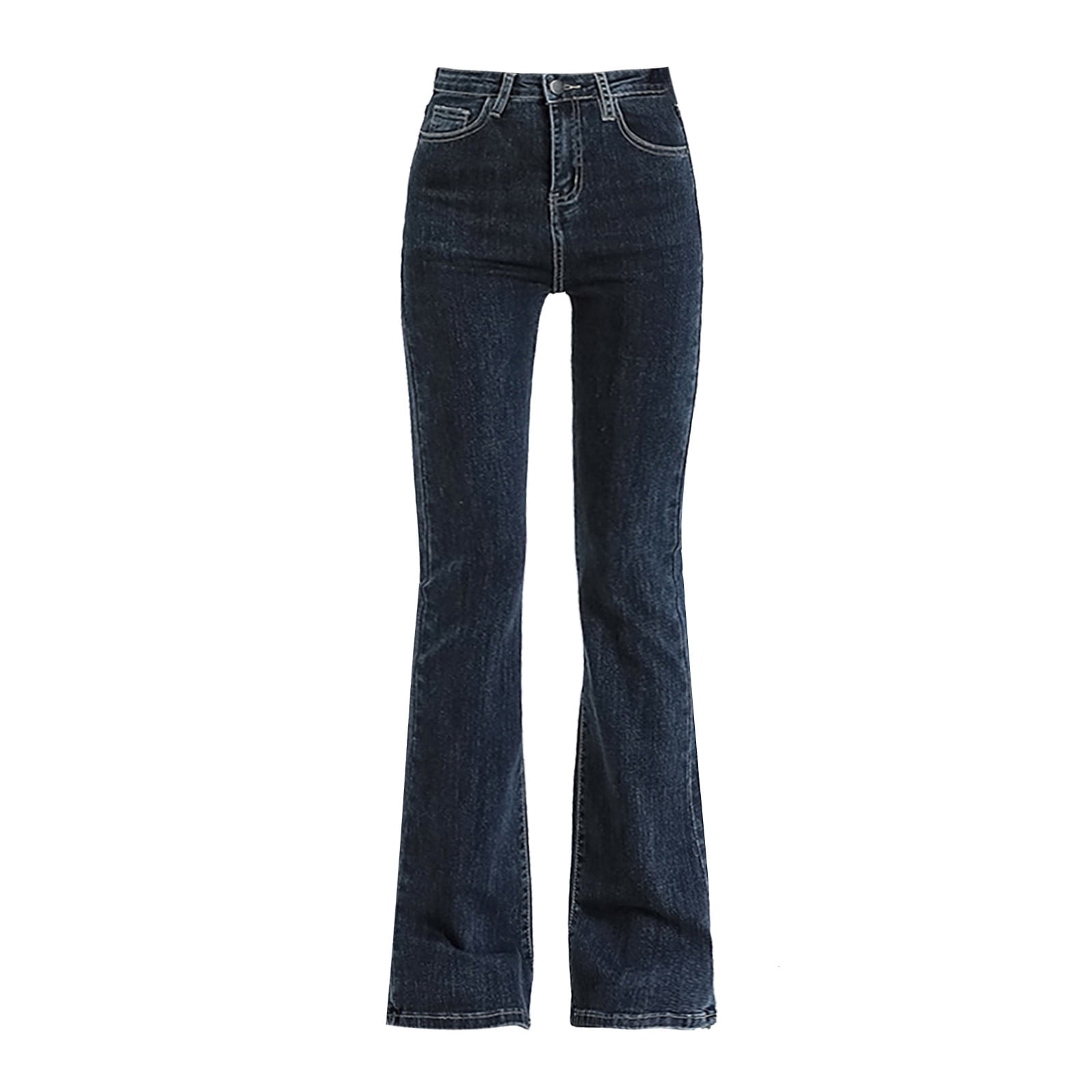 Prolriy Jeans for Women Bell Bottom Jeans for Women Flare Pull On High ...