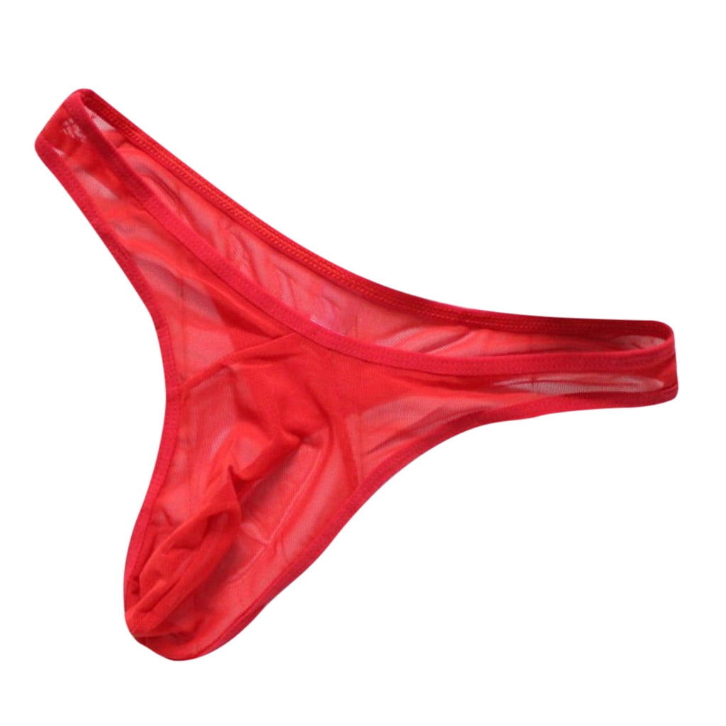 Prolriy Mens Thong Men's Fashion Sretch G-String T-Back Micro Thong ...