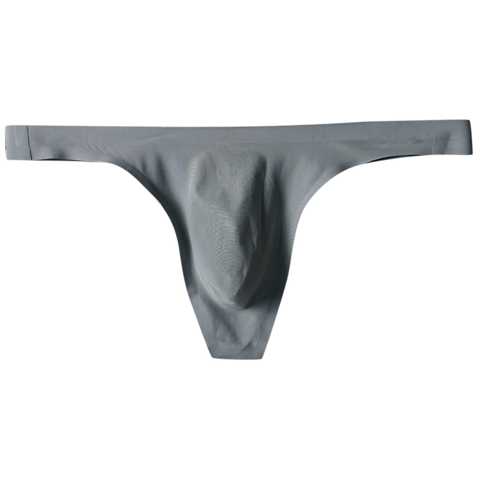 Prolriy Mens Thongs Men Fashion Underpants Solid Briefs Underwear Pants Mens Underwear Grey XL ...