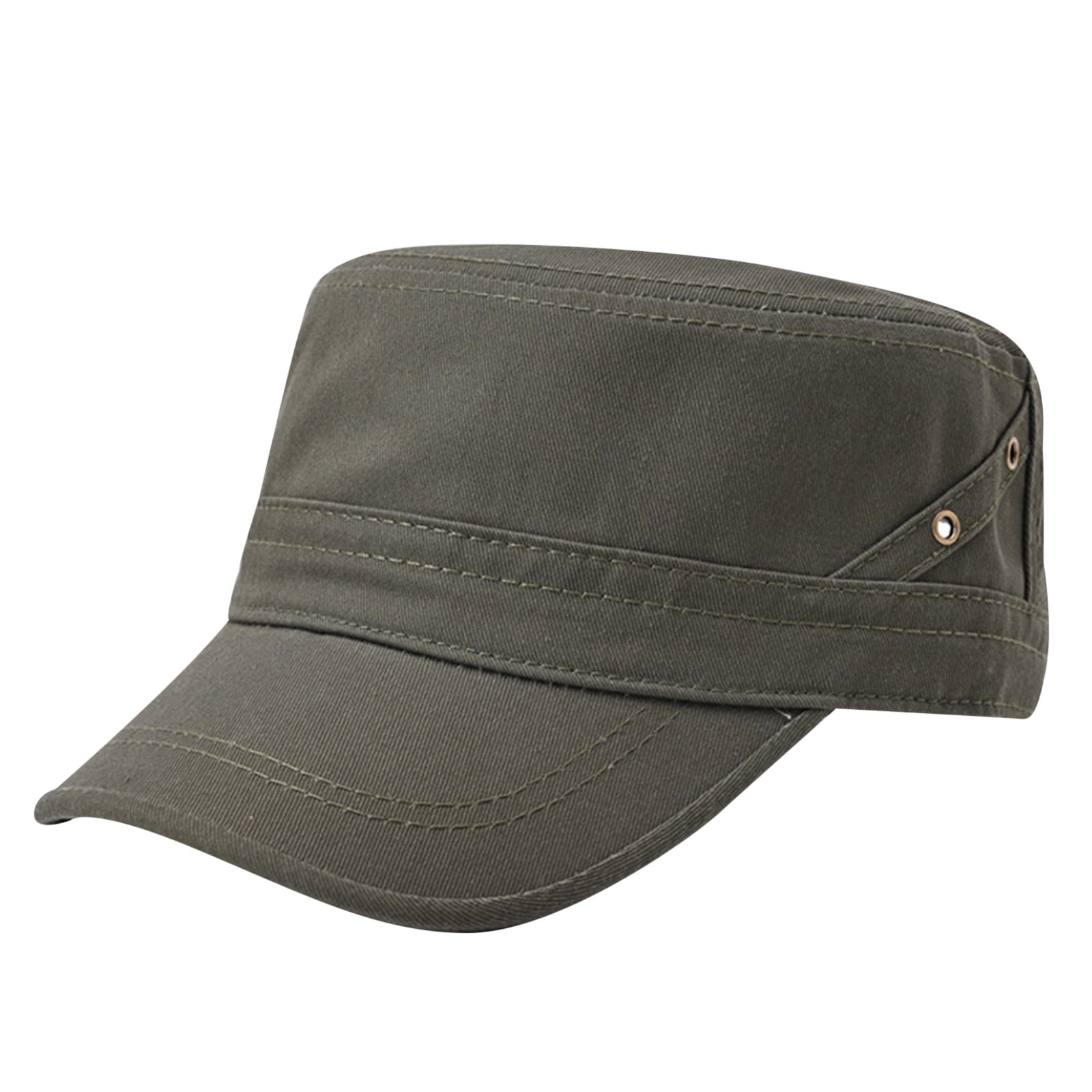 Prolriy Military Cadet Hats for Men, Mens Fashion Casual Cotton Flat ...