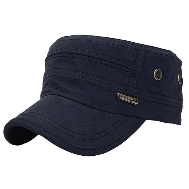 Prolriy Military Cadet Hats for Men Unisex Hats Sailor Caps Women ...