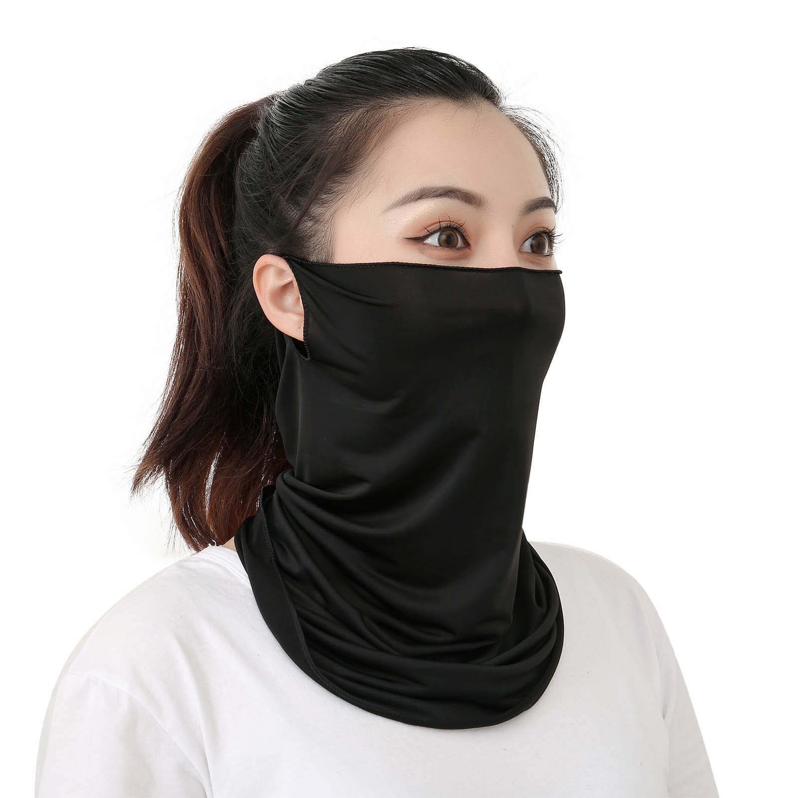Prolriy Motorcycle Head Wrap Women Men Scarf Mask Bandana with Ear ...