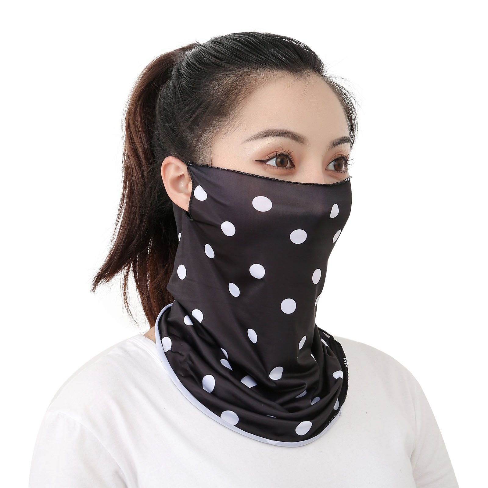 Prolriy Motorcycle Head Wrap Women Men Scarf Mask Bandana with Ear ...