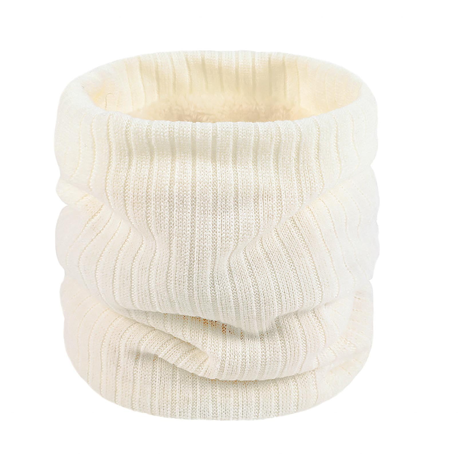 Prolriy Neck Gaiter Winter Scarf Men Women Warm Knitted Ring Scarves ...
