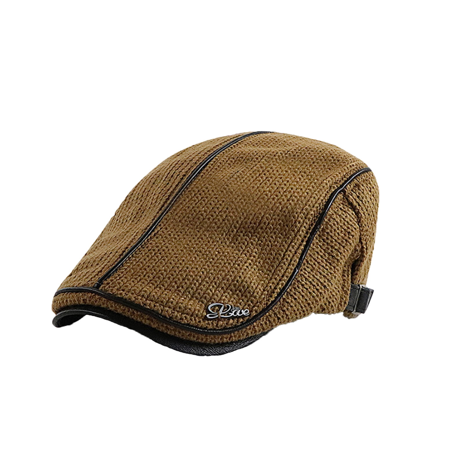 Prolriy Newsboy Hats for Men Flat Mens Hats Knit Caps Warm Forward Hat ...