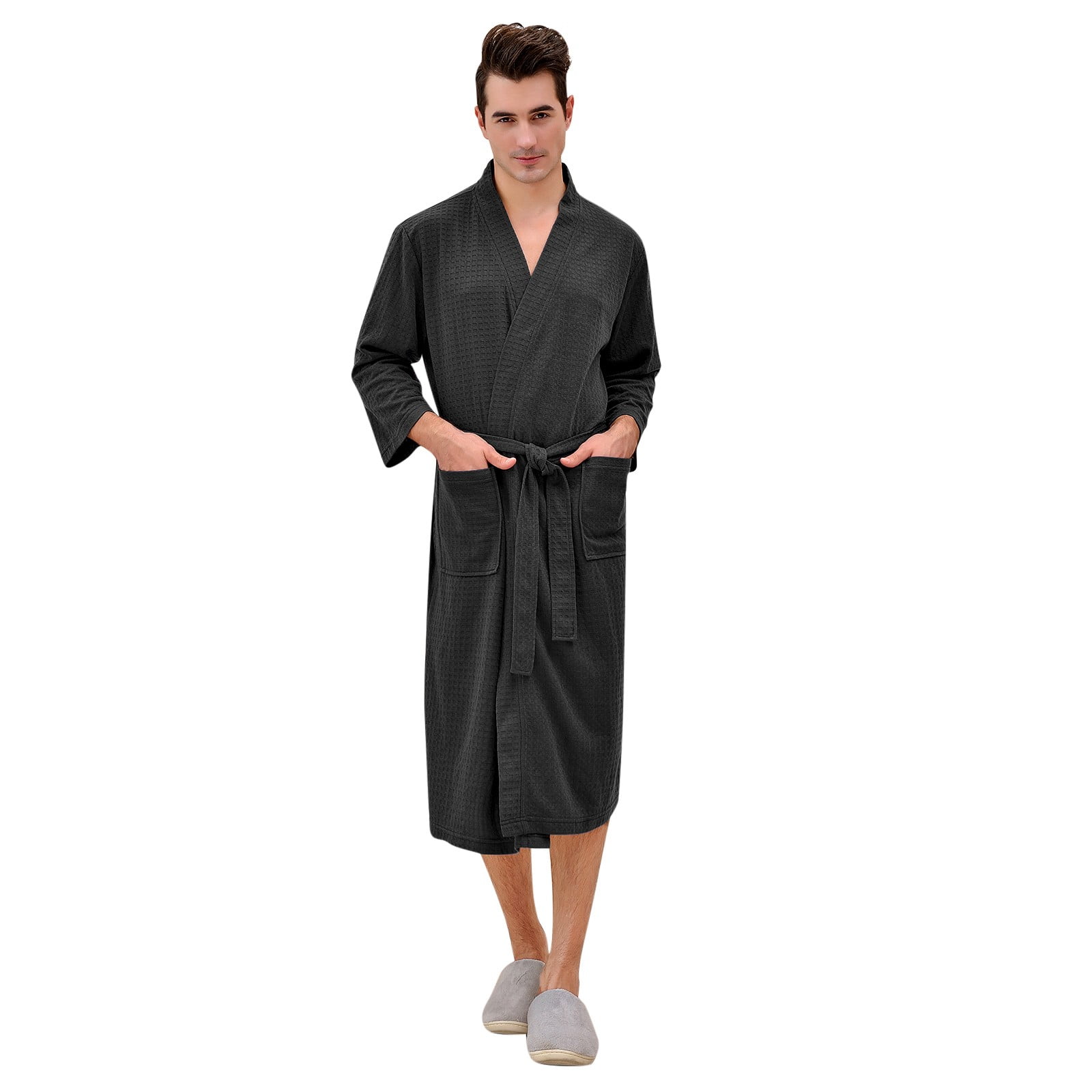 Prolriy Robes for Women Couple Long Cardigan Hotel Home Wear Bathrobe ...