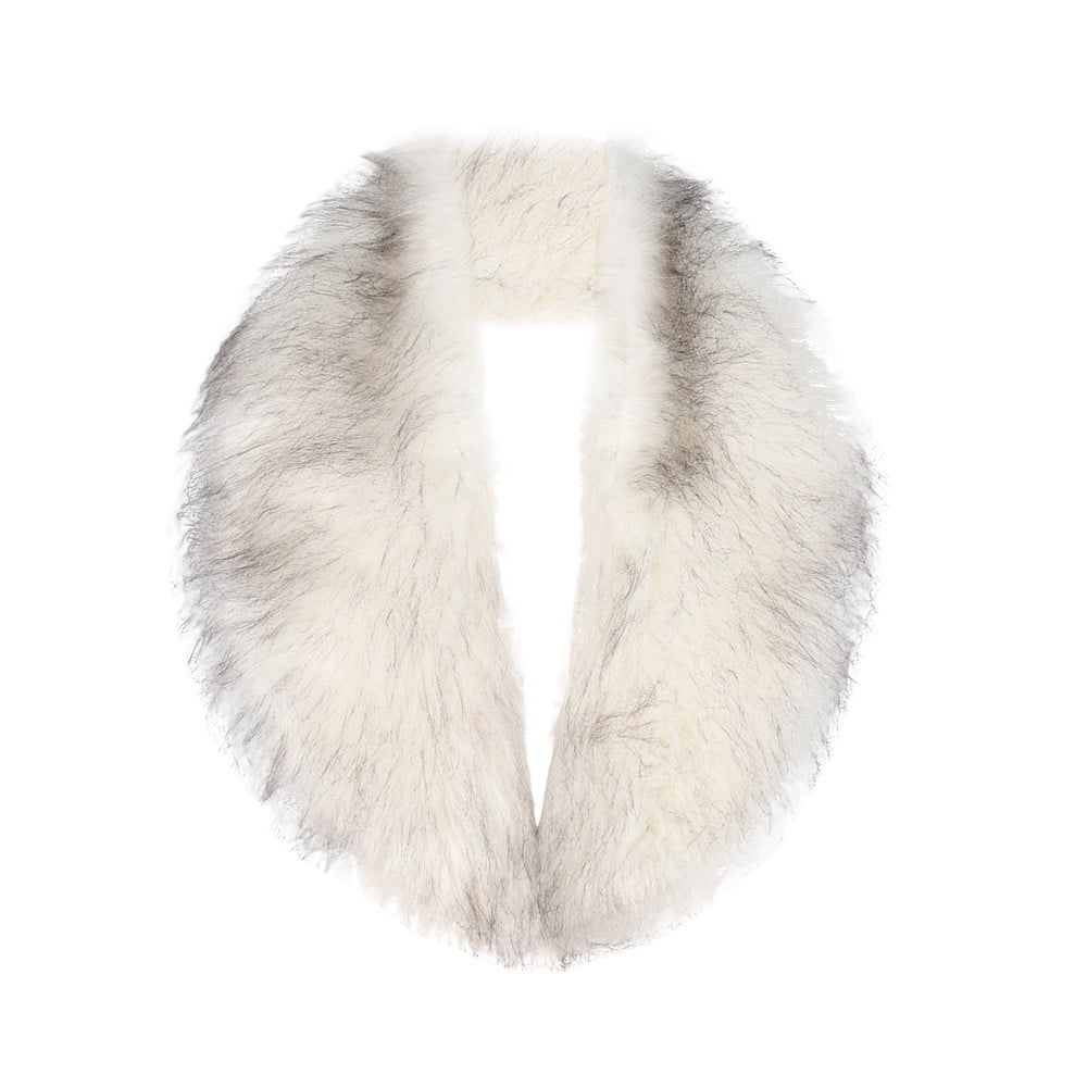 Prolriy Scarf for Women, Womens Faux Fur Collar Scarf Shawl Collar Wrap ...