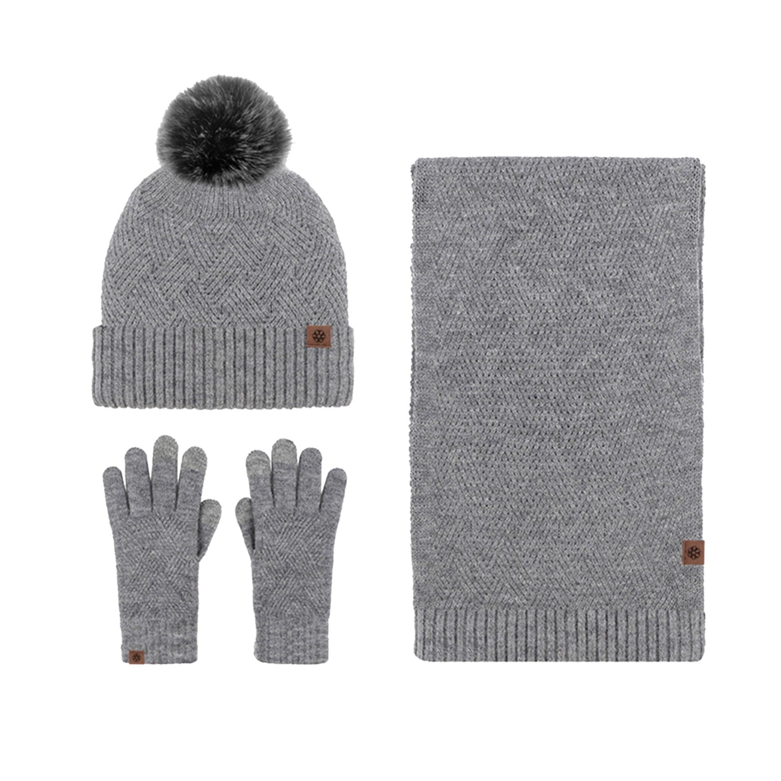 Prolriy Set Beanies Hats Men Women Hat Scarf and Glove Set Women Winter ...