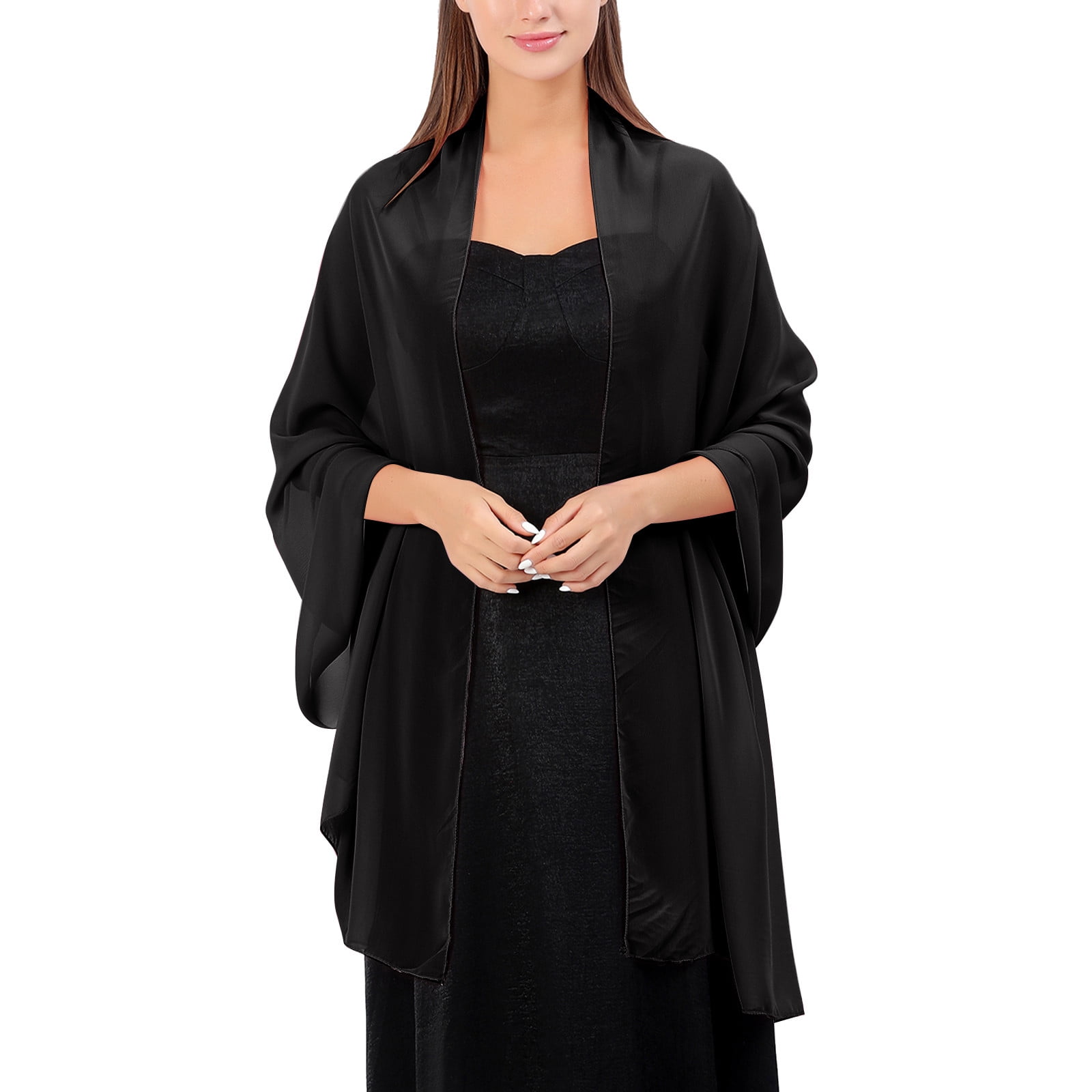 Prolriy Shawl Wraps for Women, Women Stole Shawl Silk Scarf Wrap ...