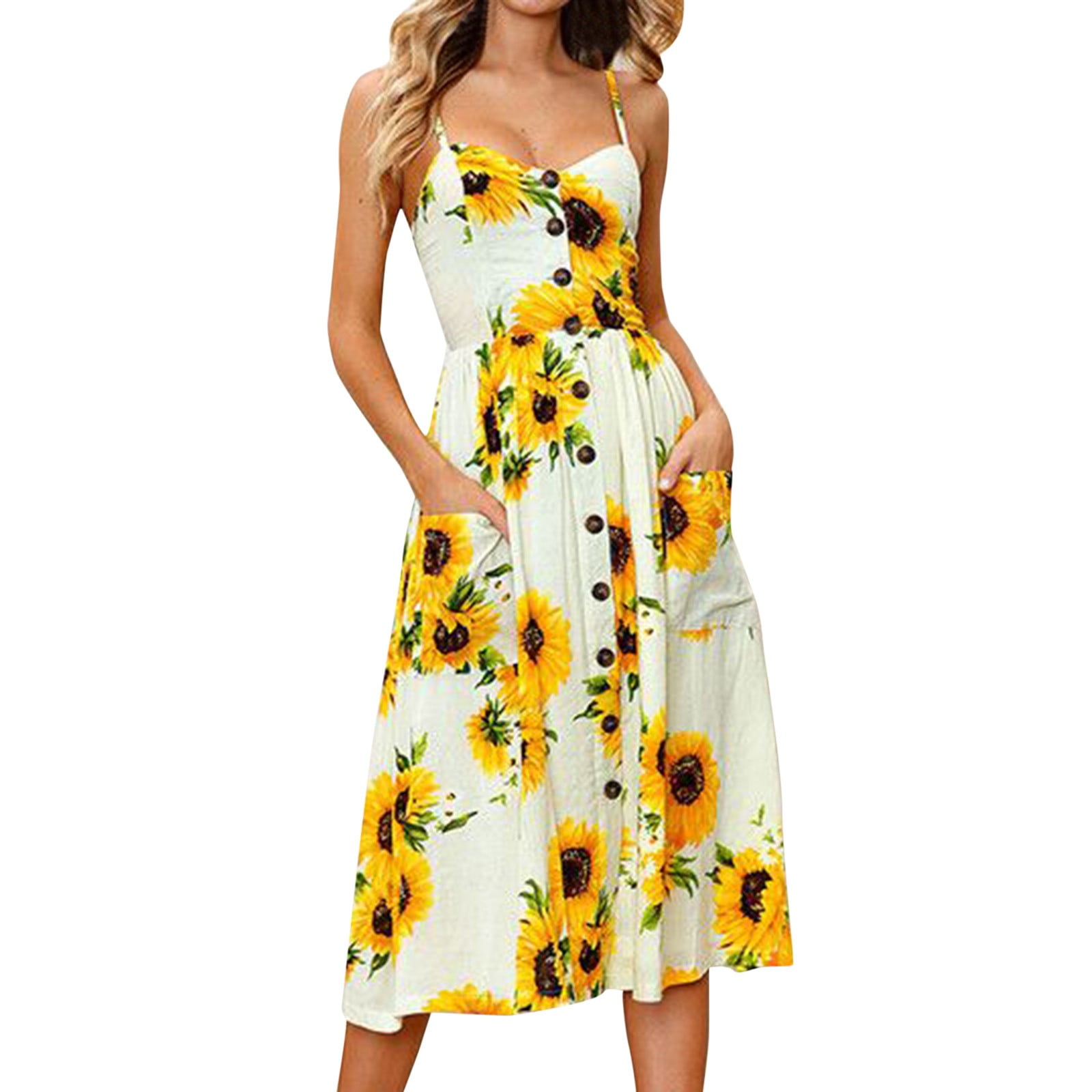 Prolriy Spring Summer Dresses For Women 2024 Boho Sundresses For Women