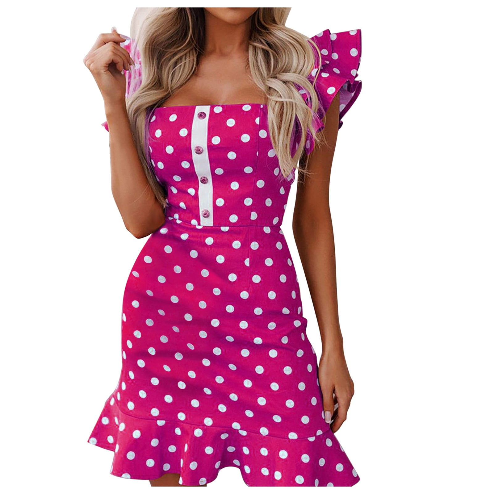 Prolriy Spring Summer Dresses For Women 2024 Ladies Summer Fashion