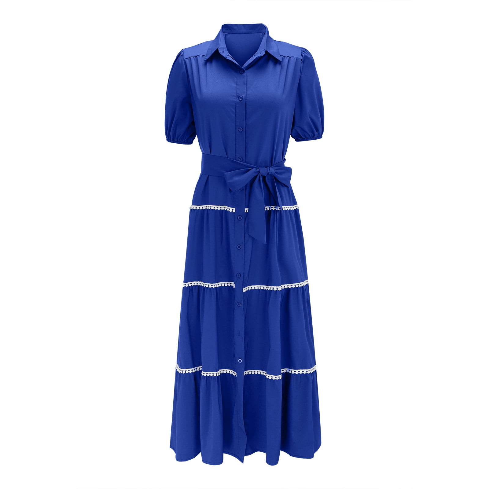 Prolriy Spring Summer Dresses For Women 2024 Womens Summer Button Down