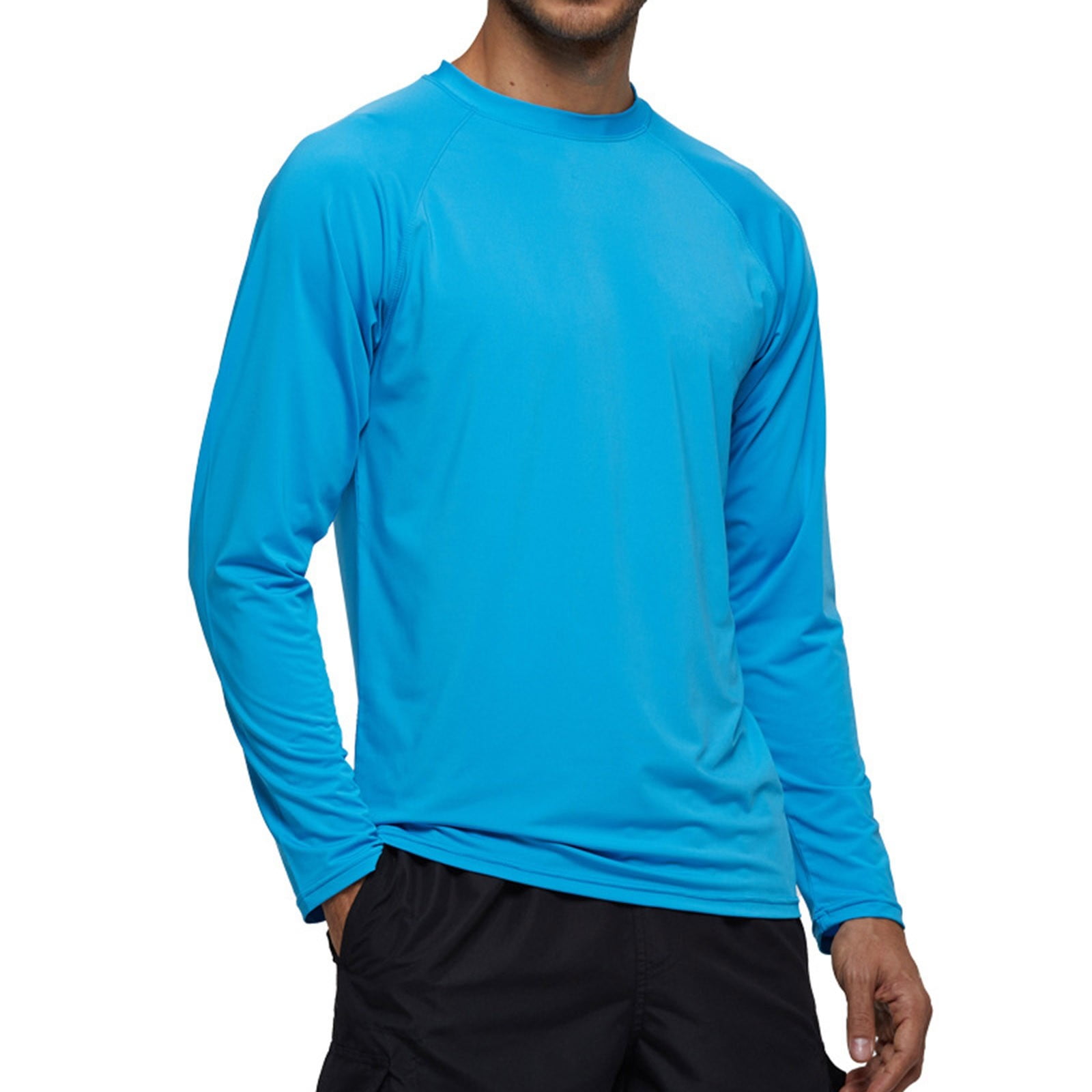 Prolriy Surfing Shirts for Men Summer Men's Fashion Trend Solid Color ...