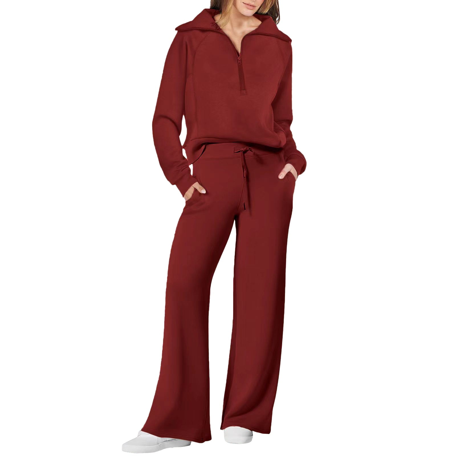 Prolriy Sweatsuits Women 2 Piece Outfit Women Two Outfits Sweatsuit Set ...