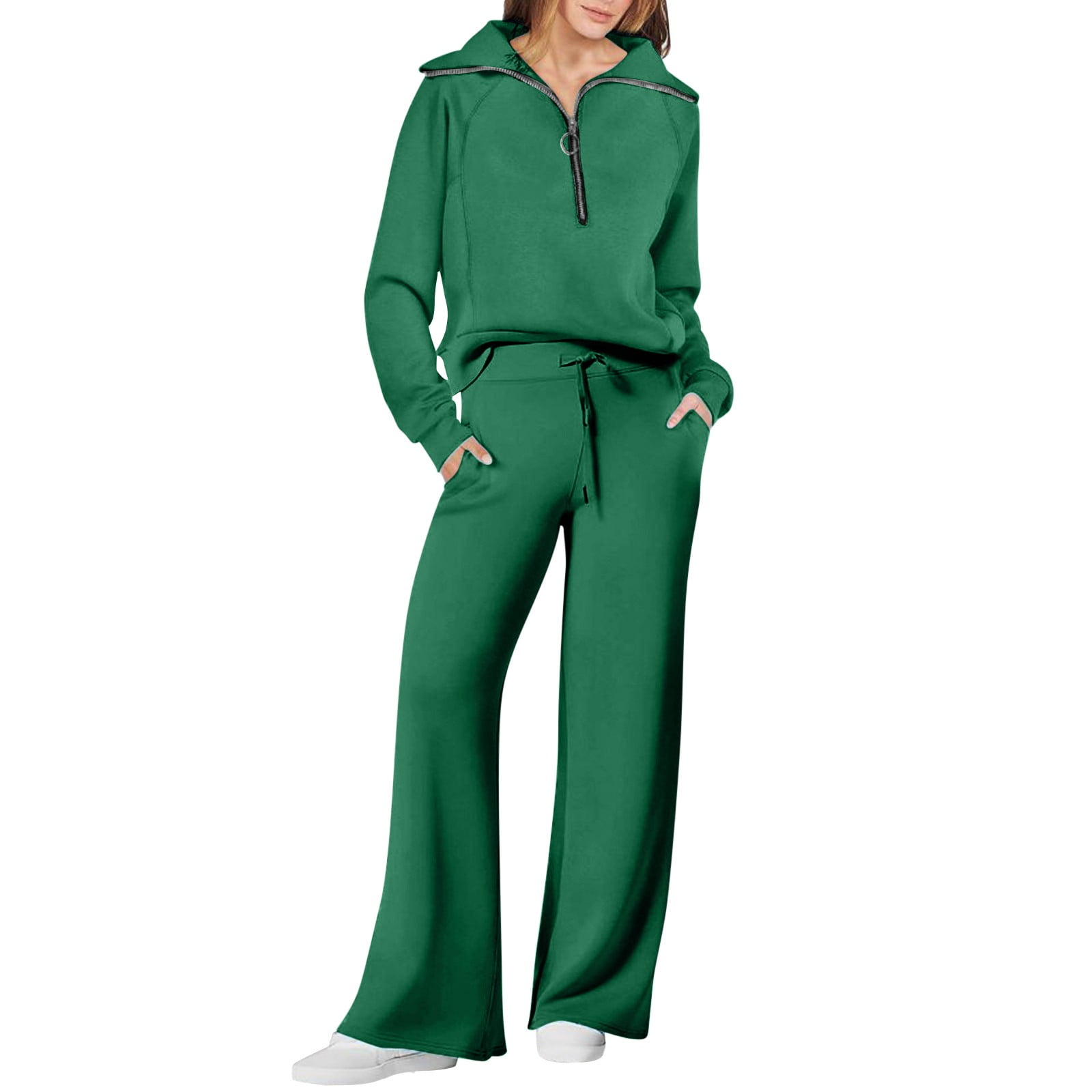 Prolriy Sweatsuits Women 2 Piece Outfit Women Two Piece Outfits ...