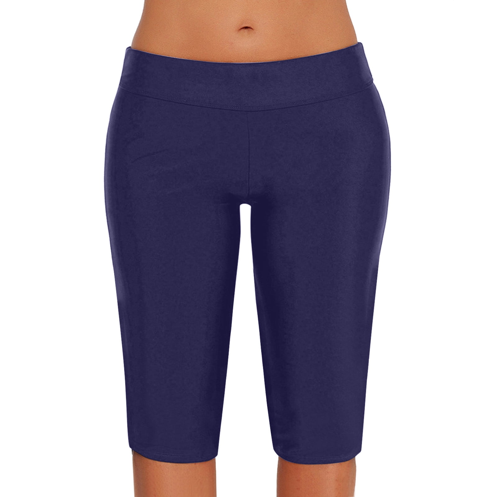 Prolriy Swim Shorts Women, Women Plus Size Print Swim Pants High Waist ...