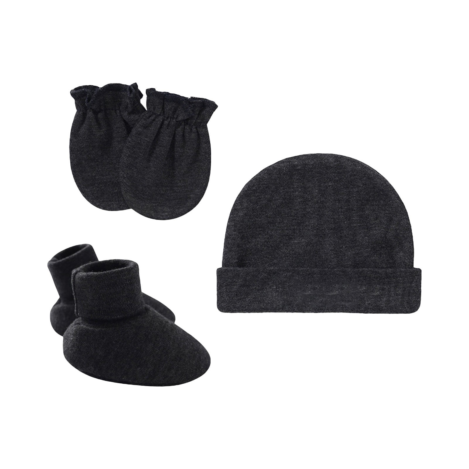 Prolriy Toddler Hat Newborn Hat Gloves Foot Set Three Multi Color Set ...