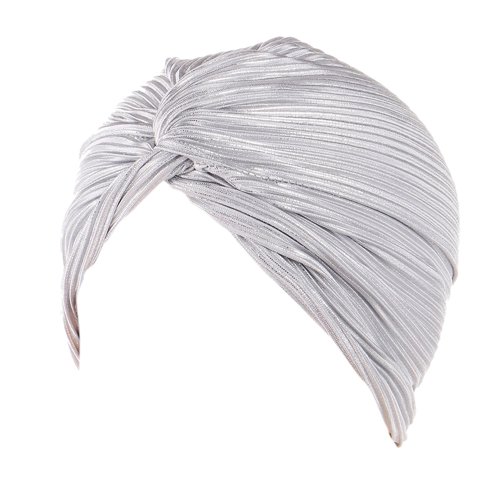 Prolriy Turbans for Women Braid Cap Ethnic Silver Head Turban Cap Cover ...