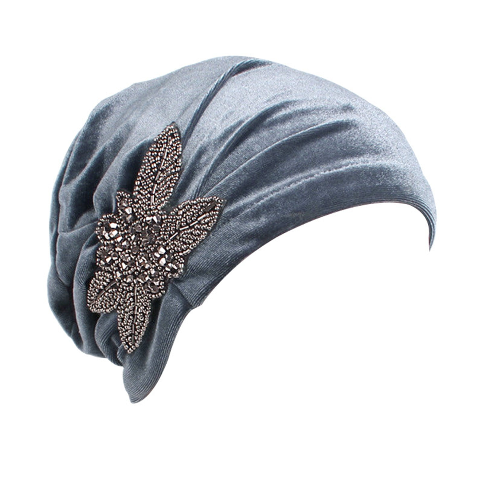 Prolriy Turbans for Women, Women's Elegant Soft Velvet Turban Beanie ...
