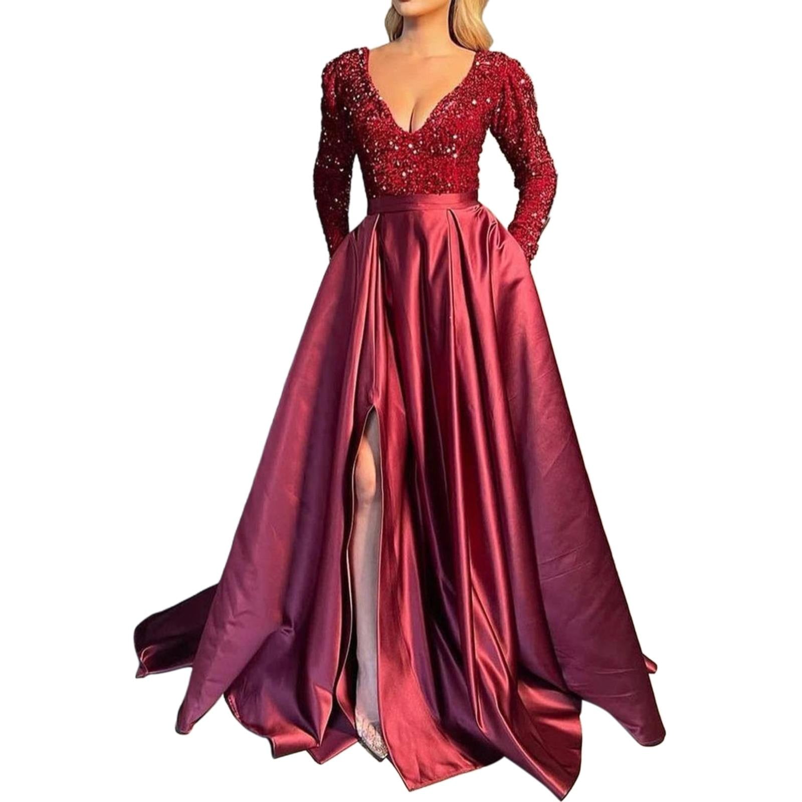 Prolriy Wedding Guest Dresses for Women, Women's New Sequin Display ...