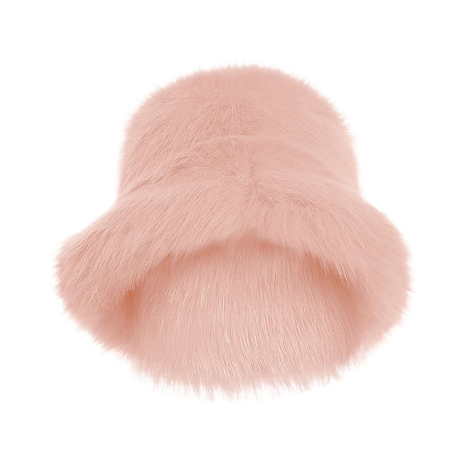 Prolriy Winter Hats for Women Fuzzy Bucket Hat Fashion Warm Winter Hat ...