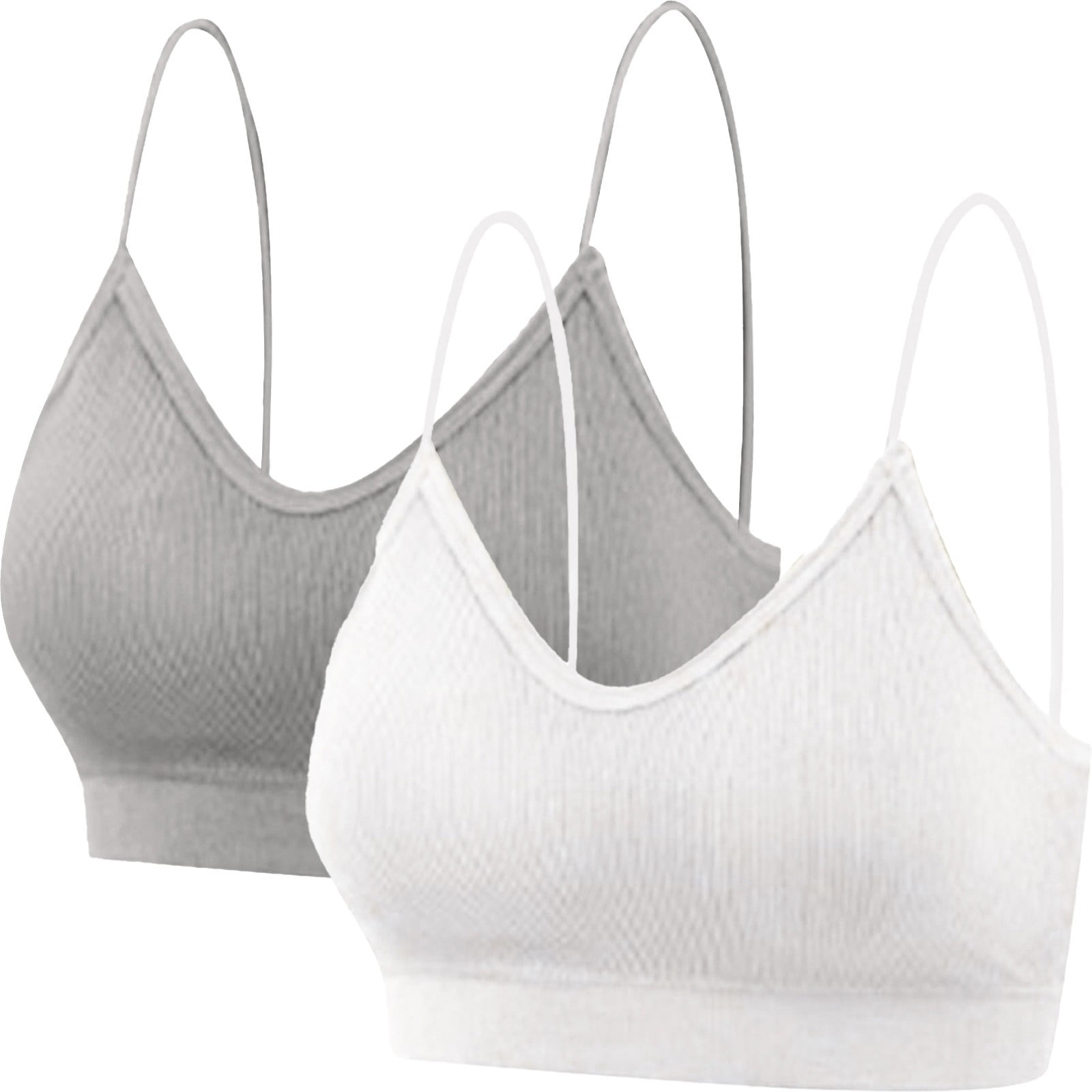 Prolriy Womens Bras Lady's Two Set Top Strap Breast Thread Plus Size ...