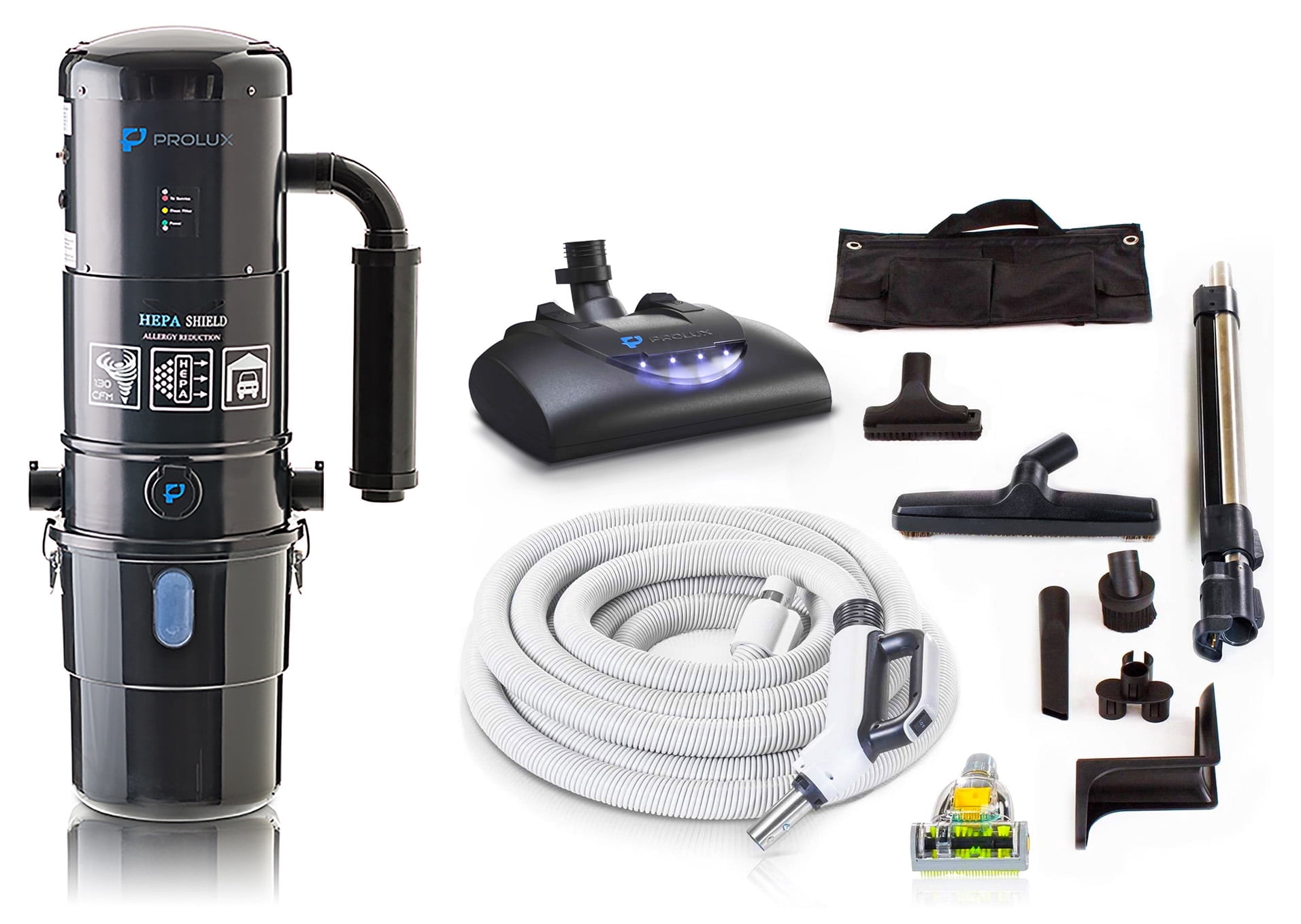 Prolux CV12000 Central Vacuum Unit System with Electric Hose Power ...