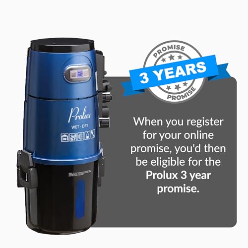 Prolux Professional Shop Blue Wall Mounted Garage Vac, Wet Dry Pick Up ...