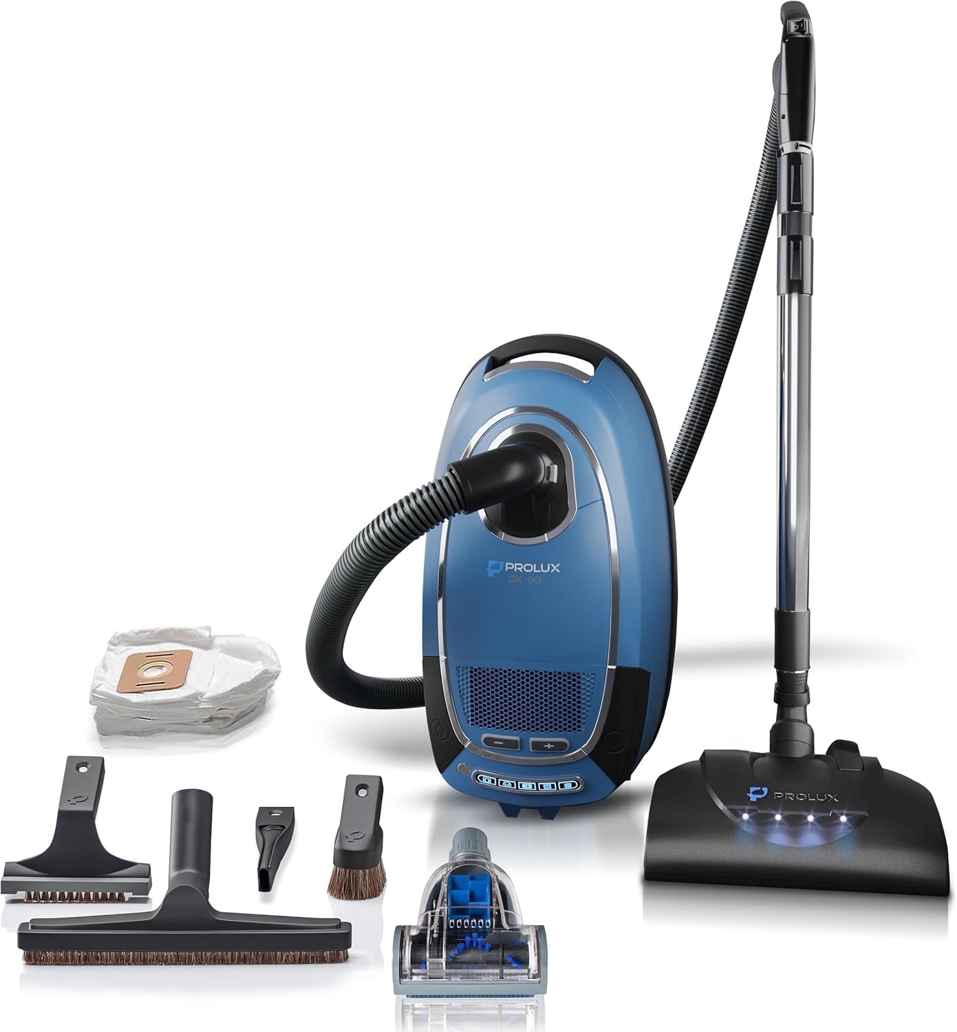 Prolux QX90 Canister Vacuum Cleaner, HEPA Filtration, Electric Power ...