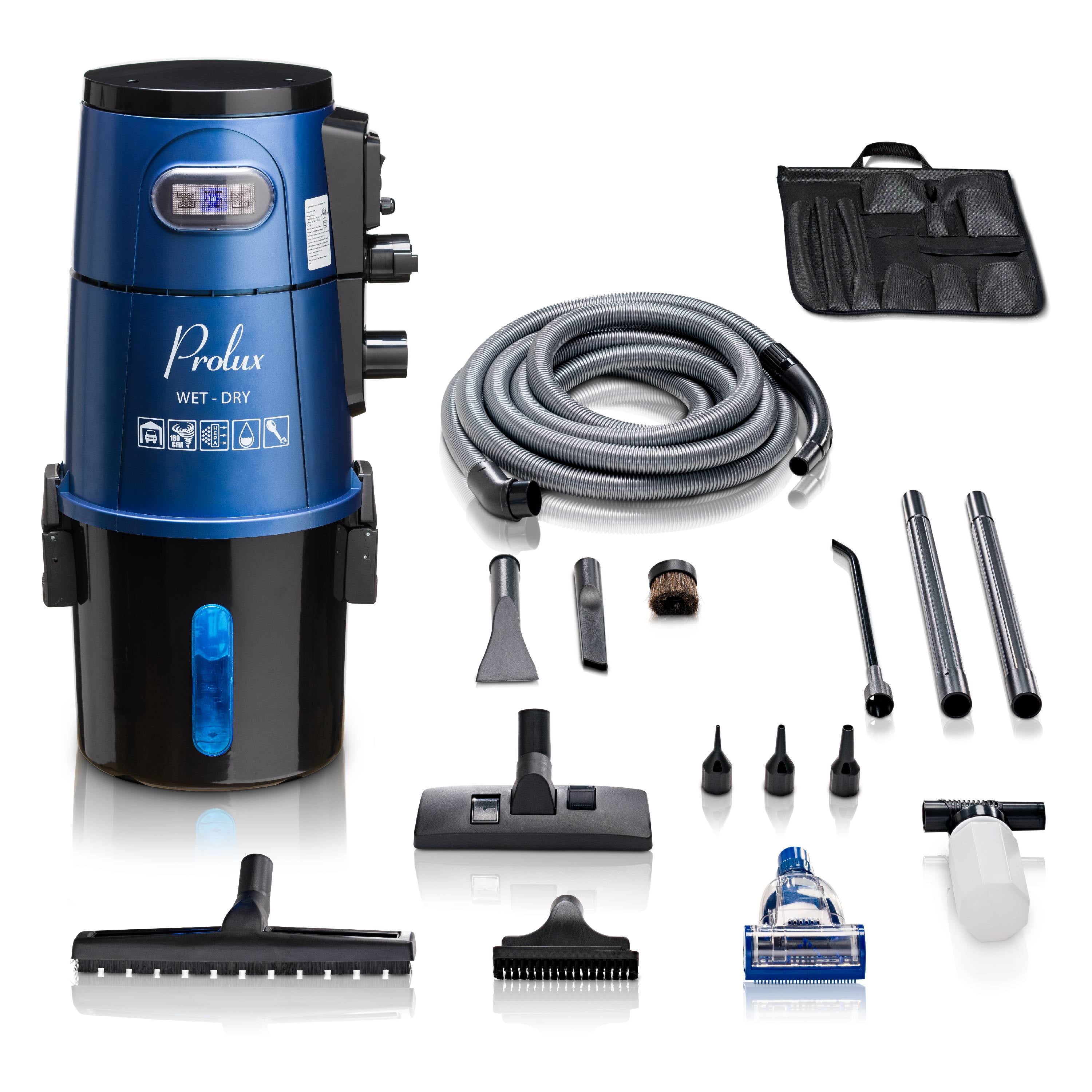 Prolux Professional Wet Dry Garage Vacuum with Attachments, Shop Wall ...