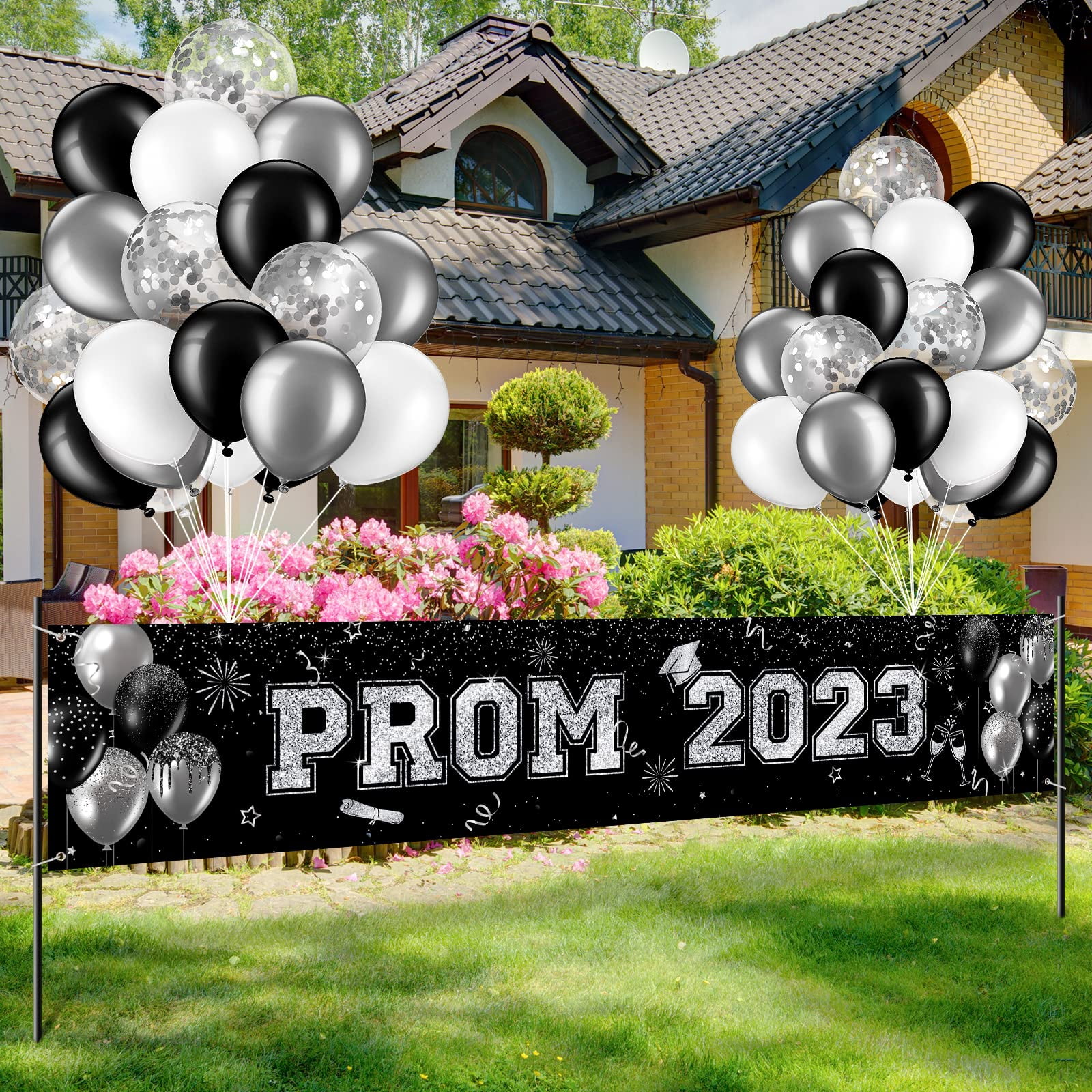 Prom 2023 Banners Decorations Dance The Night Away Banner for High ...
