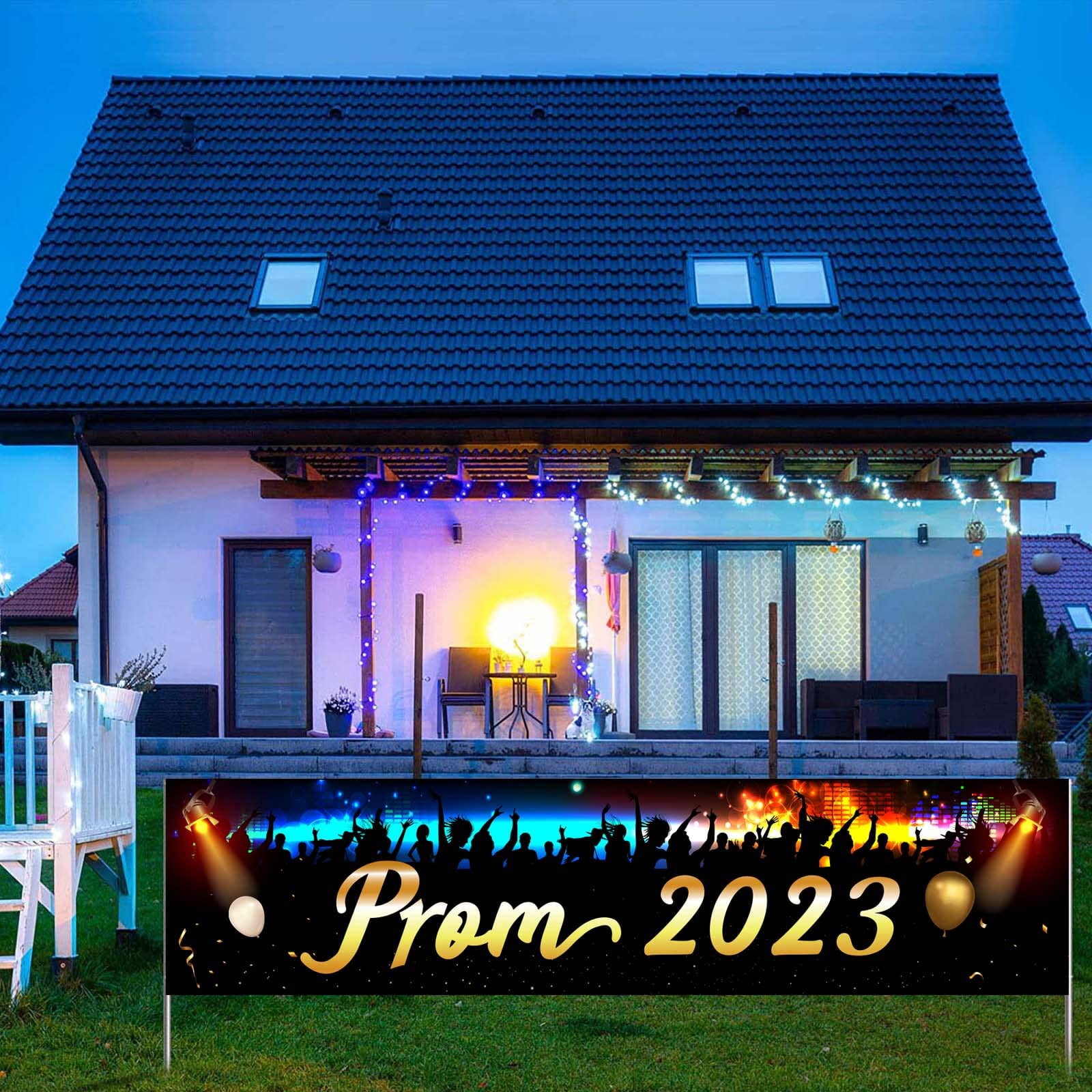 Prom 2023 Banners Decorations Dance The Night Away Banner for High ...