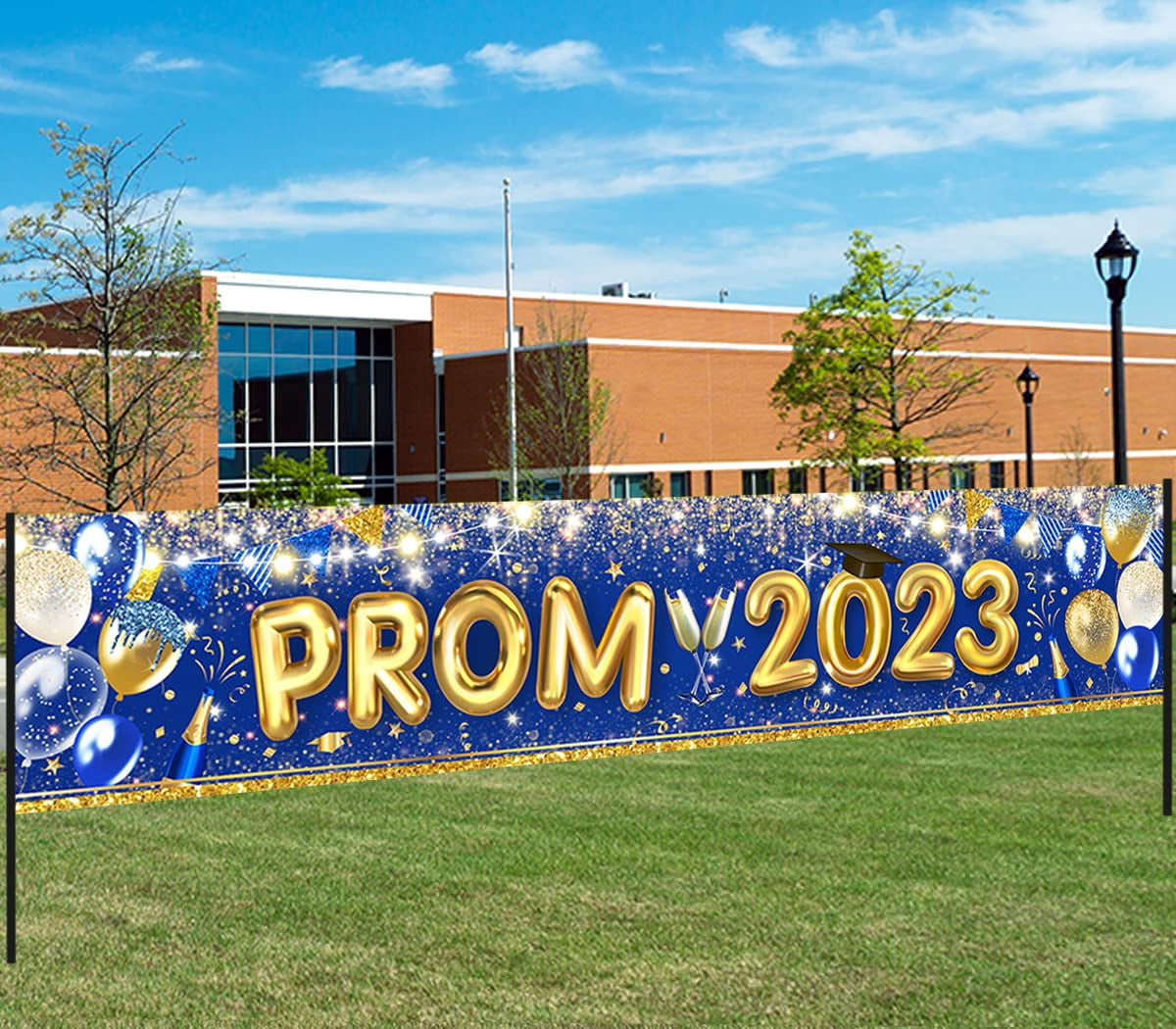 Prom 2023 Banners Decorations Dance The Night Away Banner for High ...